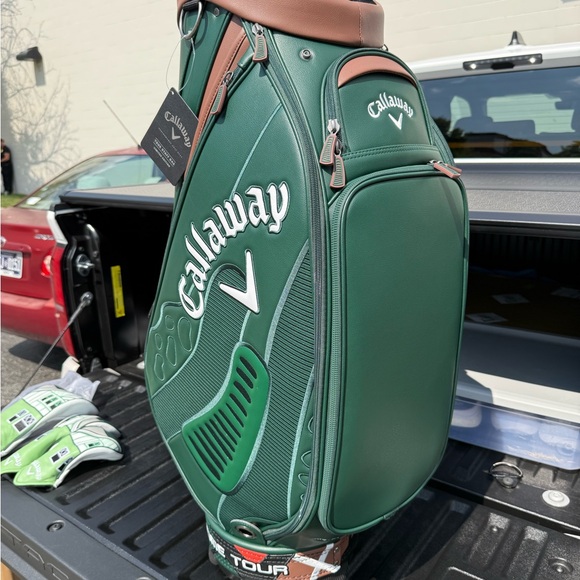 Callaway | Bags | Callaway Premium Green And Brown Staff Golf Bag ...